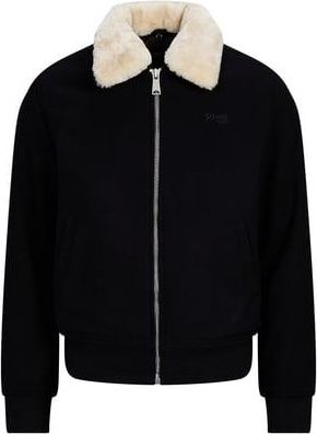 Schott NYC Veste col classique en fourrure