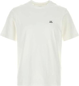 C.P. Company C.p. Company, Homme, Tops, Blanc, Taille: XL Cotton T-shirt