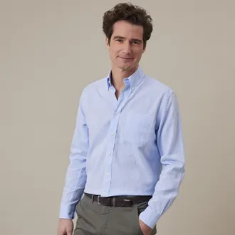 Bexley Colten - Chemise homme chambray bleu