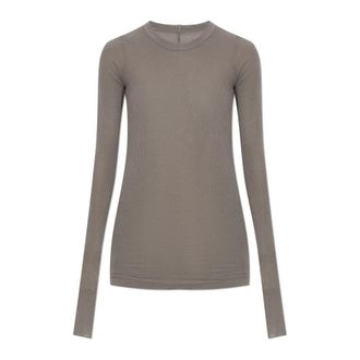 Rick Owens Ripp-Langarmshirt - - Tops - Damen - Grau - S