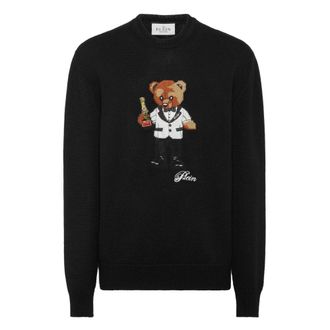Philipp Plein Herren, Strickwaren, Schwarzk, LGr&ouml;&szlig;e
