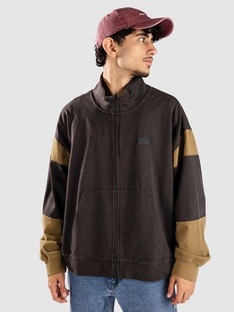Vans Retro Sport Mock Neck Full Zip Sweater faded black