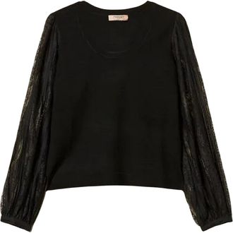 Twinset Damen, Blusen & Hemden, Schwarzk, MGr&ouml;&szlig;e