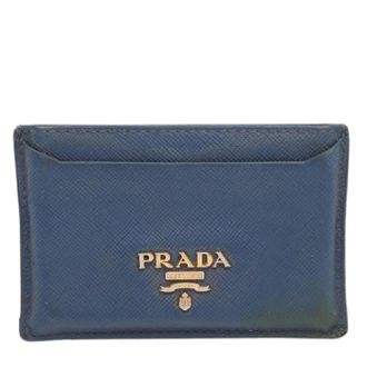 Prada Portefeuille en cuir vintage Pre-owned - Femme - Pre-owned - Bleu - Taille: ONE Size