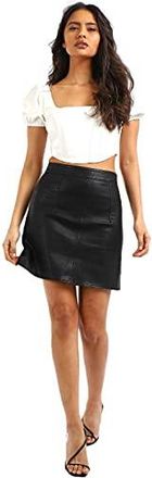 SS7 Femme Faux Cuir Ligne A Jupes Taille Haute