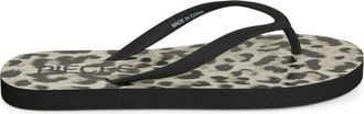 Pieces shoes Damen Pcsummer Print Flip Flop Hg, Black, 38 EU