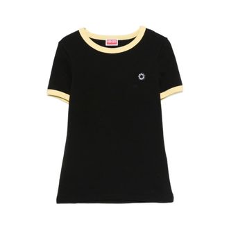 Kenzo Femme, Tops, Noir, Taille: 36 FR Fg52Ts2174Sj T-shirt