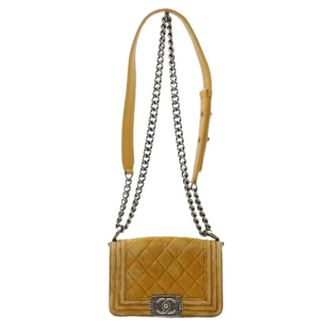 Chanel Sac bandouli&egrave;re Pochette Matelasse Pre-owned - Femme - Pre-owned - Jaune - Taille: ONE Size