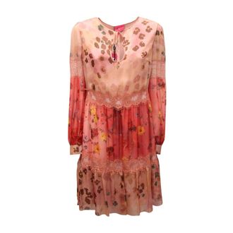 Blumarine Seidenkleid - - Dresses - Damen - Rosa - XS