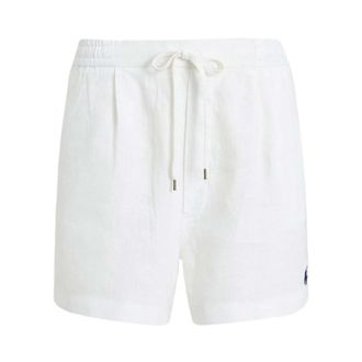 Polo Ralph Lauren Leinen-Shorts mit Kordelzug - - Shorts - Damen - Wei&szlig; - L