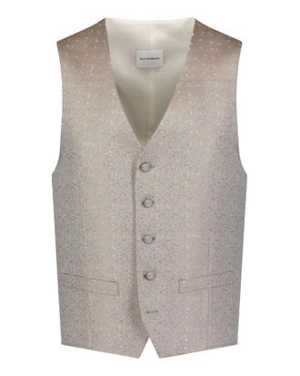 Roy Robson Schmuckweste mit floralem Stickmuster und Stretch, Slim Fit in