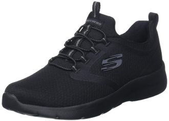 Skechers Damen 149693 BBK Sneaker, Black Mesh/Trim, 38.5 EU