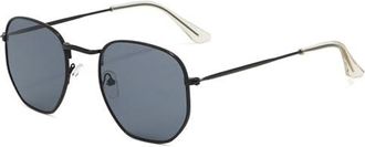 Generic Lunettes De Soleil En M&eacute;tal For Hommes Et Femmes Sport Plein Air(Black)