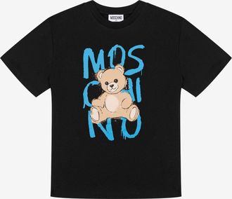 Moschino Moschino Teddy Bear maxi t-shirt en jersey de coton - Noir