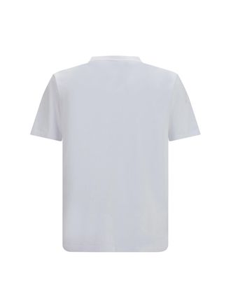 Off-white Mens Small Bookish T-Shirt White Cotton T-Shirts And Polos