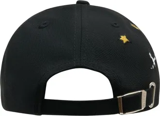 3.Paradis Womens A-003-63 Wool With Embroidered Details Baseball Cap Black