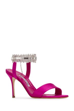 Manolo Blahnik Womens Scarpe Con Tacco Bpur Common Goat Hair High Heel Shoes