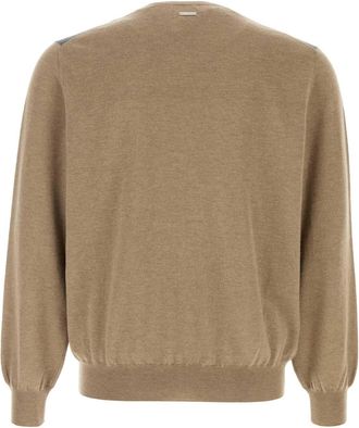 Ferragamo Sandmelcharcoalmel Exterior: Virgin Wool Maglie Sweater