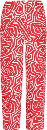 Mymo Hose Frauen rot wei&szlig;