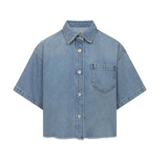 Raffaello Rossi Femme, Blouses et Chemises, Bleu, Taille: 46 FR Zuri Denim Shirt