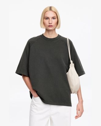 Arket Kurz&auml;rmliges Sweatshirt -Schwarz