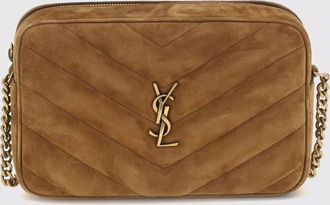 Saint Laurent LouLou Mini Kameratasche aus Matelass&eacute;-Leder mit YSL-Logo