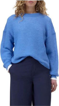 Closed Femme, Pulls, Bleu, Taille: 40 FR Pull en m&eacute;lange dalpaga et de laine