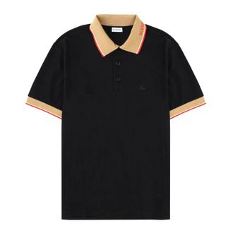 Burberry Piqu&eacute;-Polohemd - - Tops - Herren - Schwarzk - M