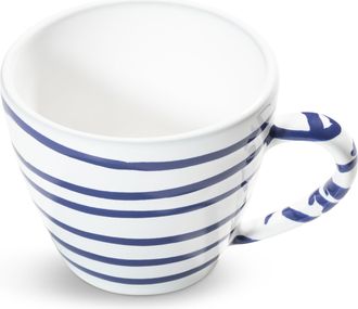 Gmundner Keramik Dunkelblaugeflammt, Kaffeetasse Gourmet (0,2L), handgemacht in Österreich