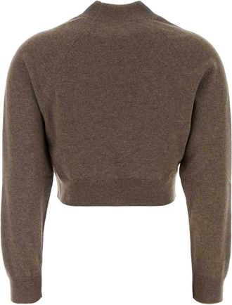 Jil Sander Espresso Exterior: Wool Cashmere Maglieria Sweater