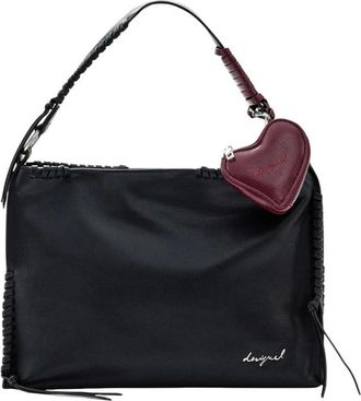 Desigual Femme, Sacs, Noir, Taille: ONE Size Sac &agrave; main avec bandouli&egrave;re et fermeture &eacute;clair
