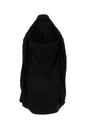 Balenciaga Womens Black Viscose Blend Blazer Dress Abiti