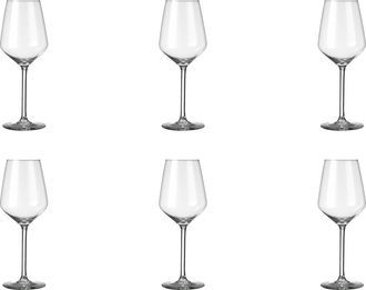 Royal Leerdam Carré Rotweingläser, 370 ml, 6 Stück