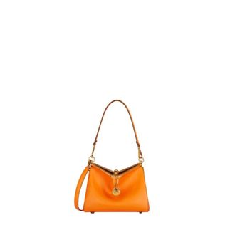 Etro Mini-Ledertasche mit Metallverschluss - - Bags - Damen - Orange - ONE SIZE