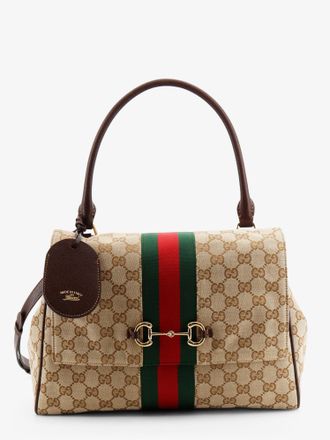 Gucci Paparazzo GG fabric handbag with Nastro Web detail - GUCCI - gender_Woman