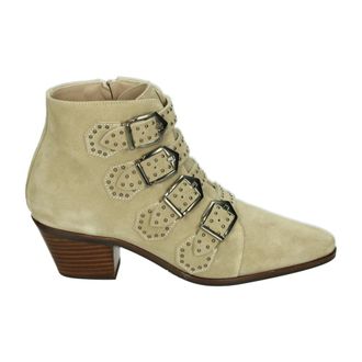 Pertini Westernstiefel Taupe Wildleder Gummisohle - - Shoes - Damen - Beige - 41 EU