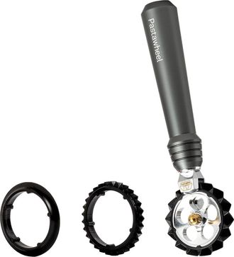 Marcato Pastawheel Teigschneider, Powder, grau, eloxiertes Aluminium, 15 x 3 x 3 cm, präziser Schnitt, elegantes Design