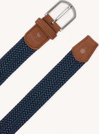 Faguo Ceinture tress&eacute;e bleu fonc&eacute; et blanc - BELT