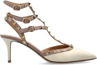 Valentino Garavani Femme, Chaussures, Beige, Taille: 39 1/2 EU Rockstud Pump