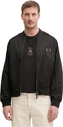 A|X Armani Exchange Logo-Patch Bomberjacke - - Jackets - Herren - Schwarzk - 2XL