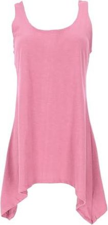 Guru Shop Mini robe de festival simple et naturelle en coton pour femme, Mauve, 38