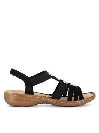 Rieker Sandalen 60875-00 Schwarz