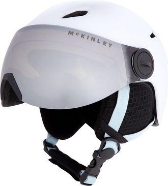 McKinley McKinley Kinder Pulse S2 Visor HS-020 Skihelm, White/Blue Ice/Rose, S