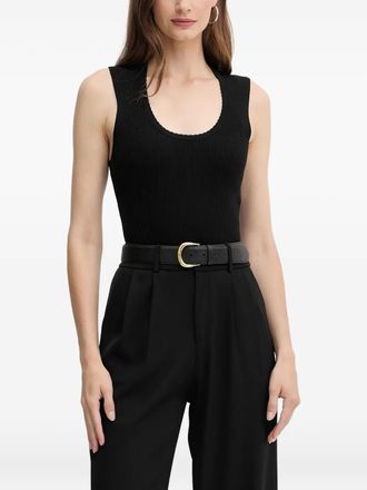 Twin-Set débardeur côtelé - Noir