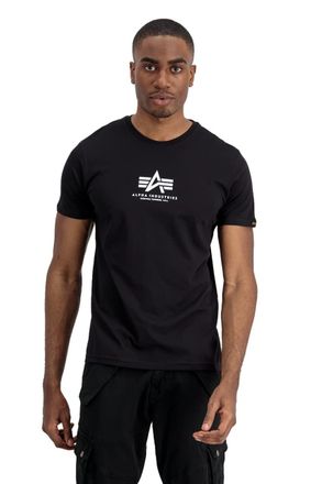 Alpha Industries Herren Basic T Ml T-Shirt, Schwarz, S