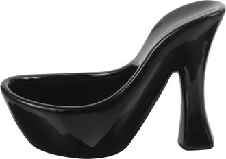 Holibanna Hemobllo Moderne Keramik Blumentopf in High Heel Design Wei&szlig; Kreativer Pflanzenbeh&auml;lter f&uuml;r Sukkulenten und Kleine Zimmerpflanzen als Wohnaccessoire