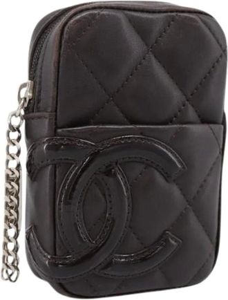 Chanel Pre-owned Mini Pouch - Femme - Pre-owned - Brun - Taille: ONE Size