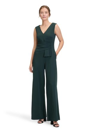Vera Mont Damen Jumpsuit mit weitem Bein 40, Mystic Green