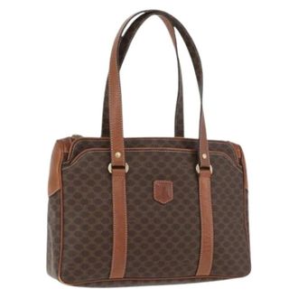 Celine Sac &agrave; main Macadam Vintage doccasion - Femme - Pre-owned - Brun - Taille: ONE Size