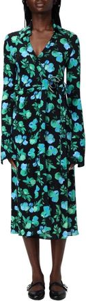 Coperni Femme, Robes, Multicolore, Taille: 36 FR Robe Midi Florale Enveloppante
